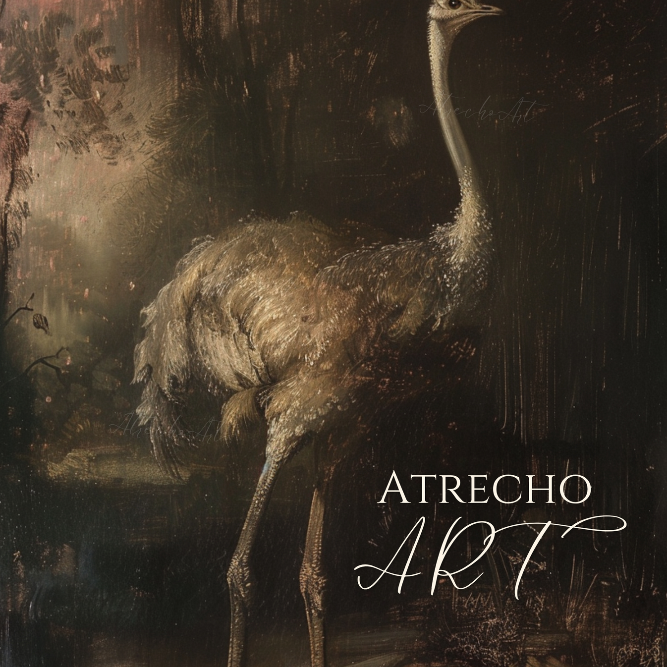 OSTRICH | Printed Artwork | AN59 – Atrecho Art