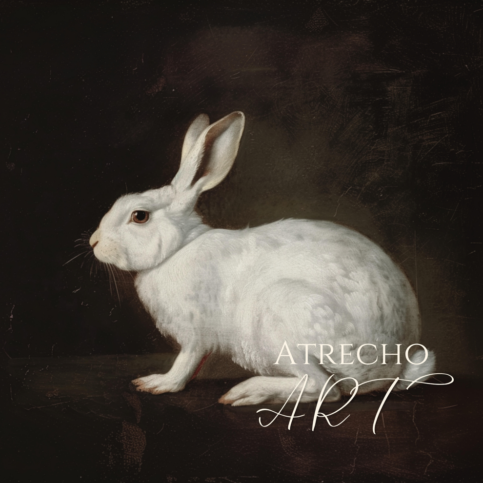 White Rabbit Print | Victorian Gothic Wall Art | Dark Academia Decor ...
