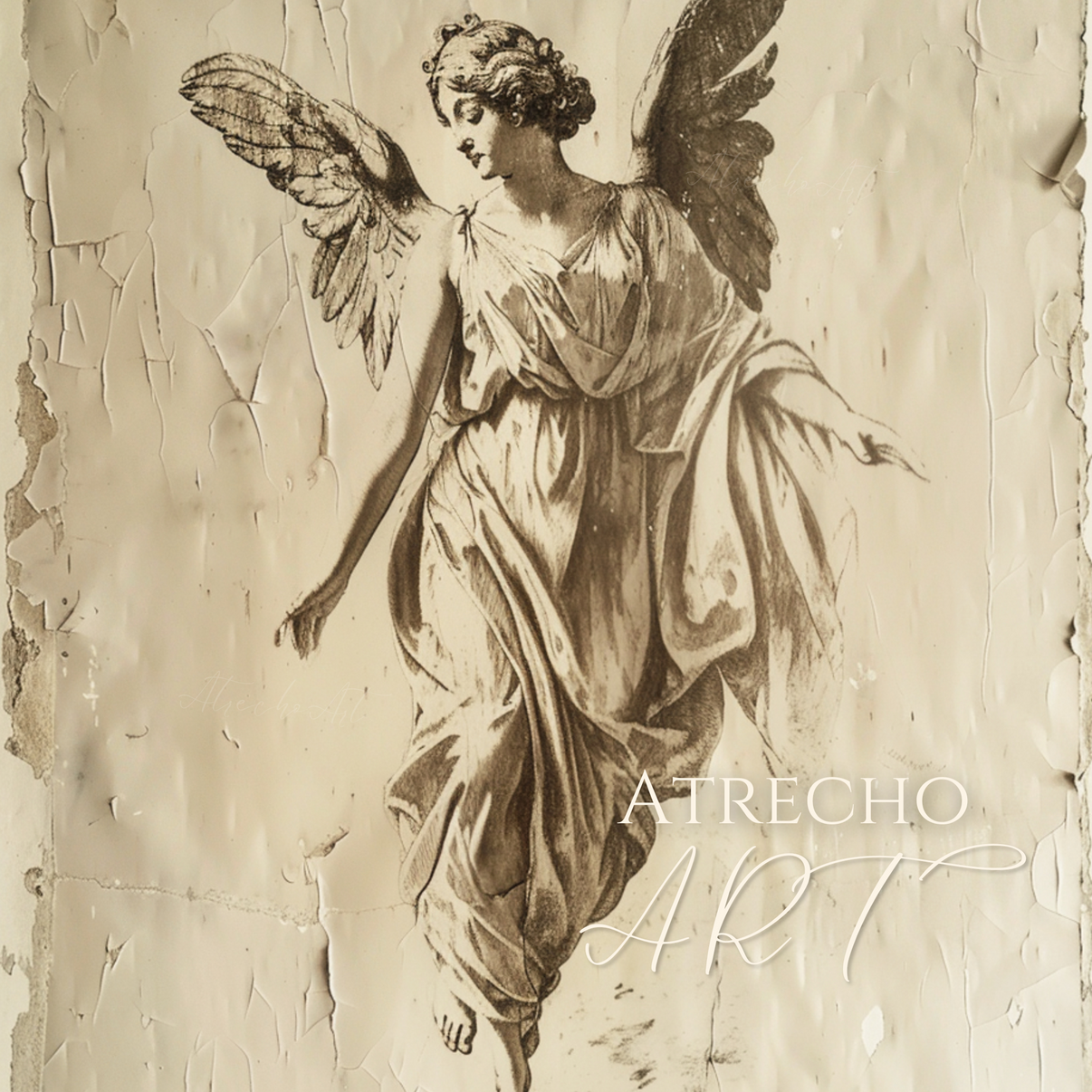 ANGEL SKETCH | Printed Artwork | RE29 – Atrecho Art
