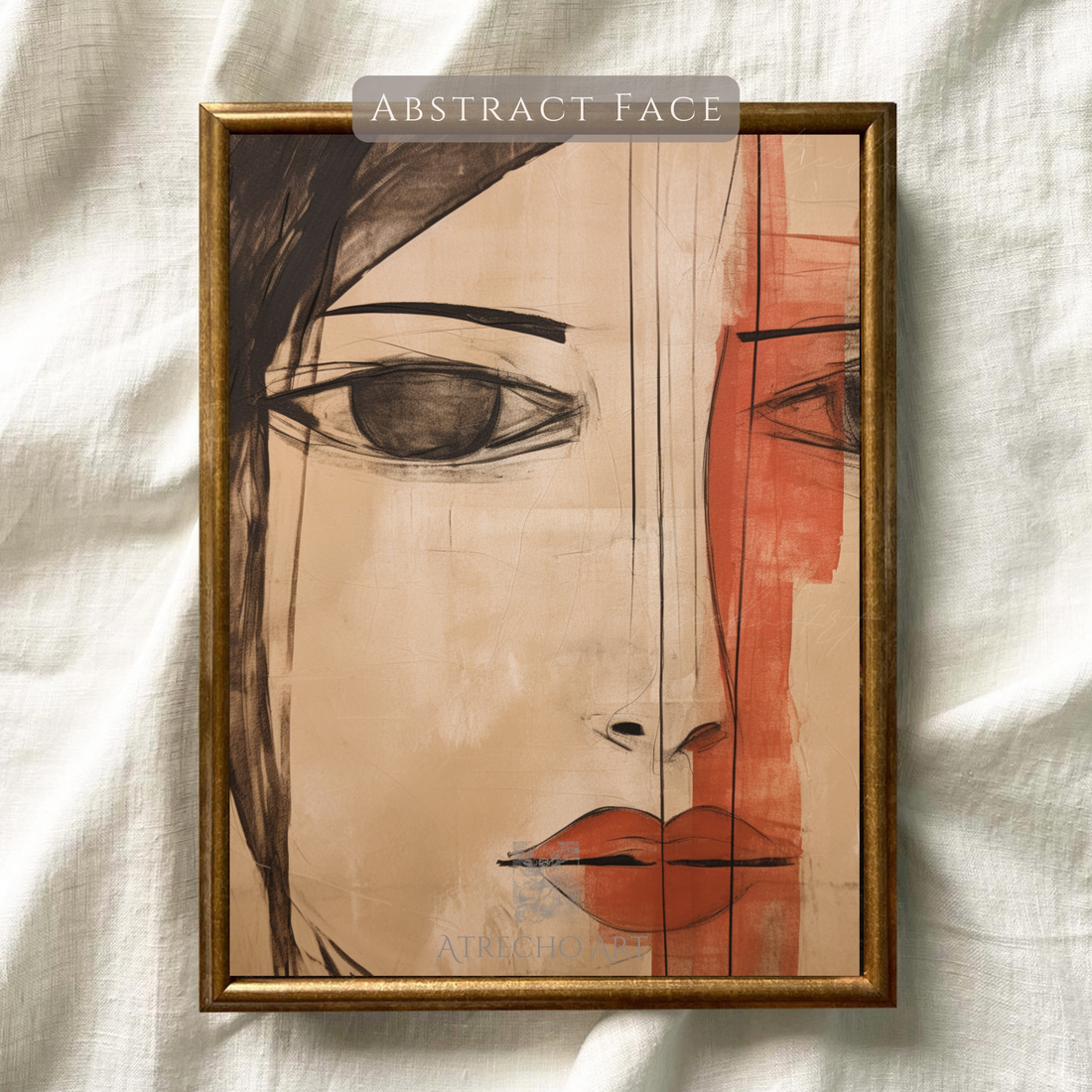 ABSTRACT FACE | Printed Artwork | AB02 – Atrecho Art