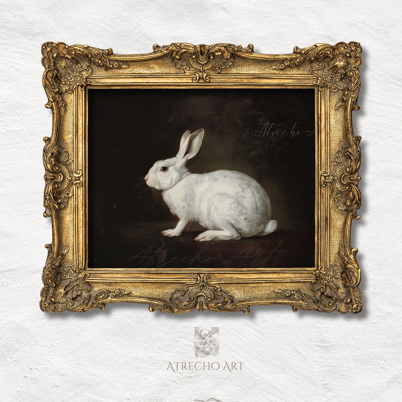 White Rabbit Print | Victorian Gothic Wall Art | Dark Academia Decor ...