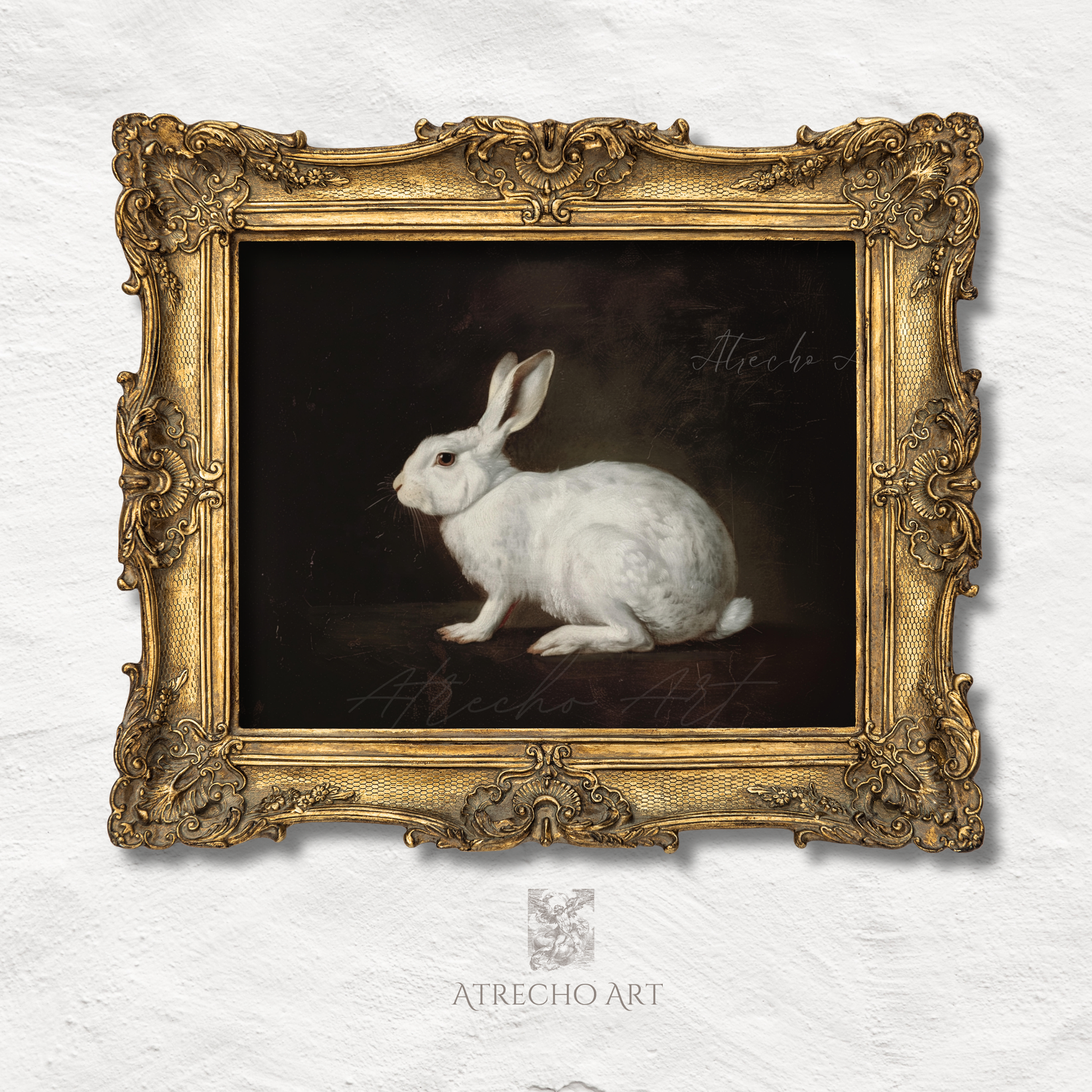 White Rabbit Print | Victorian Gothic Wall Art | Dark Academia Decor ...