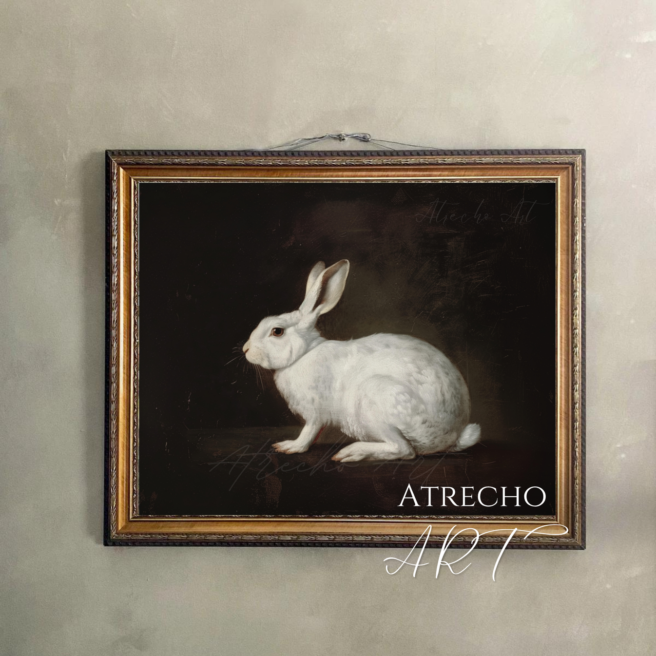 White Rabbit Print | Victorian Gothic Wall Art | Dark Academia Decor ...