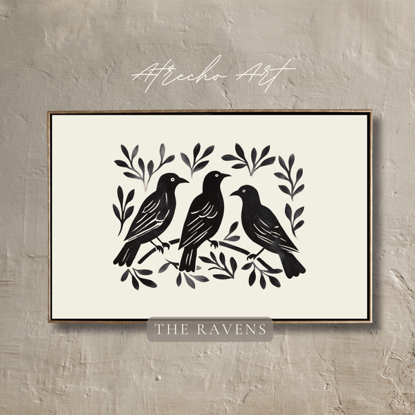 THREE RAVENS | Printed Artwork | AN42 – Atrecho Art