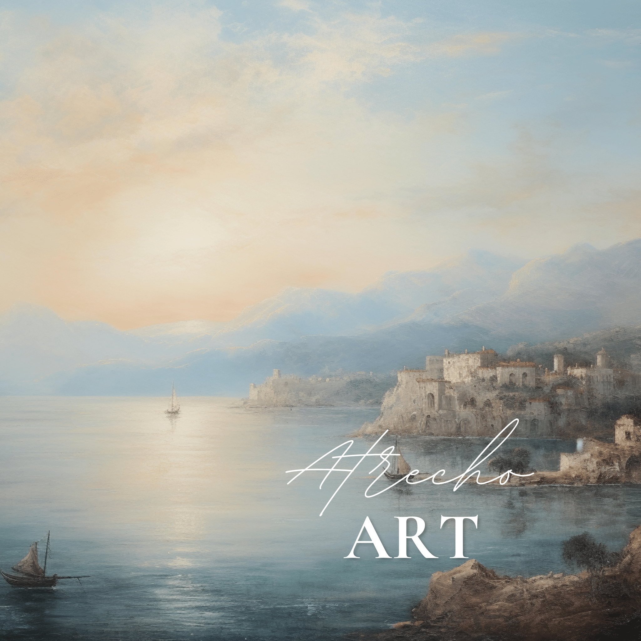 COASTAL TOWN | Printed Artwork | NA13 – Atrecho Art