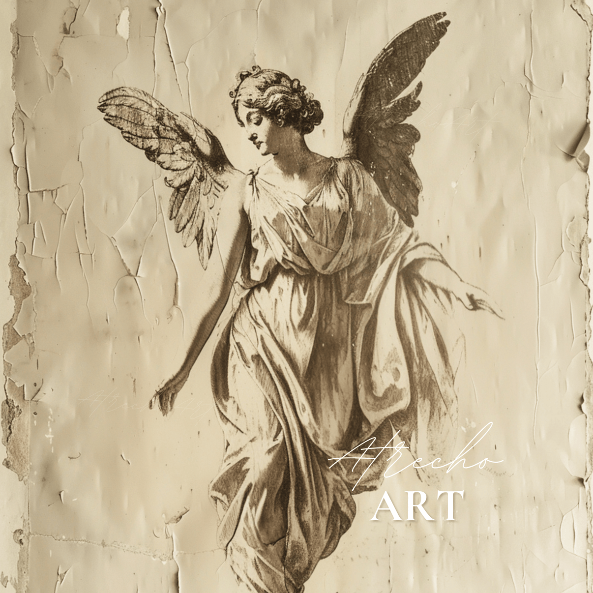 ANGEL SKETCH | Printed Artwork | RE29 – Atrecho Art