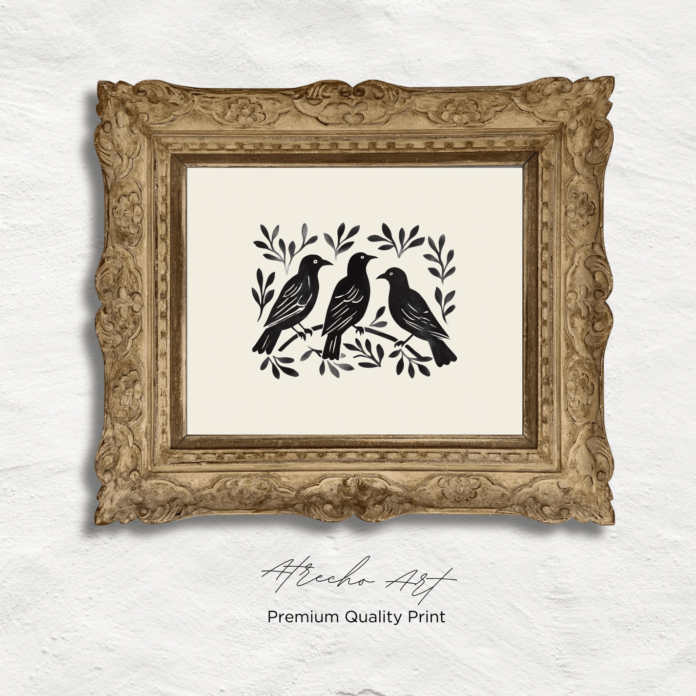 THREE RAVENS | Printed Artwork | AN42 – Atrecho Art