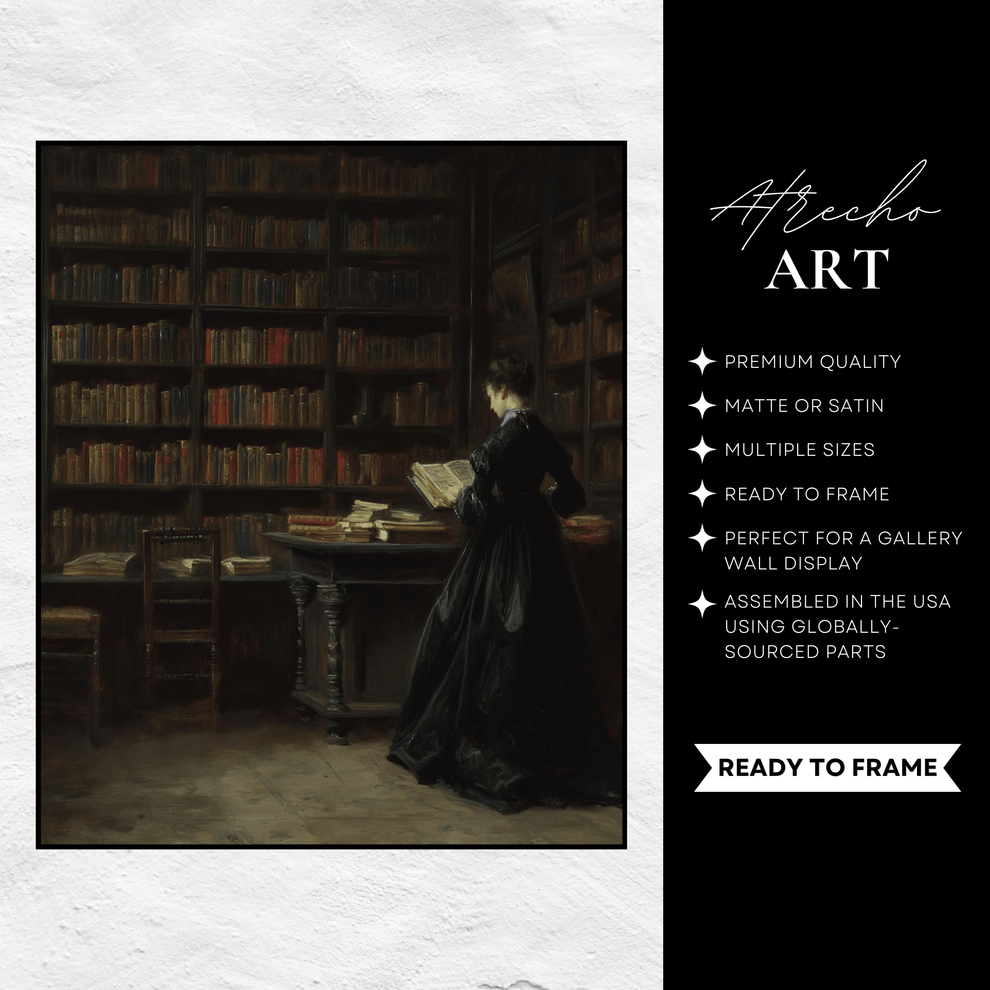AT THE LIBRARY | Printed Artwork | PE08 – Atrecho Art