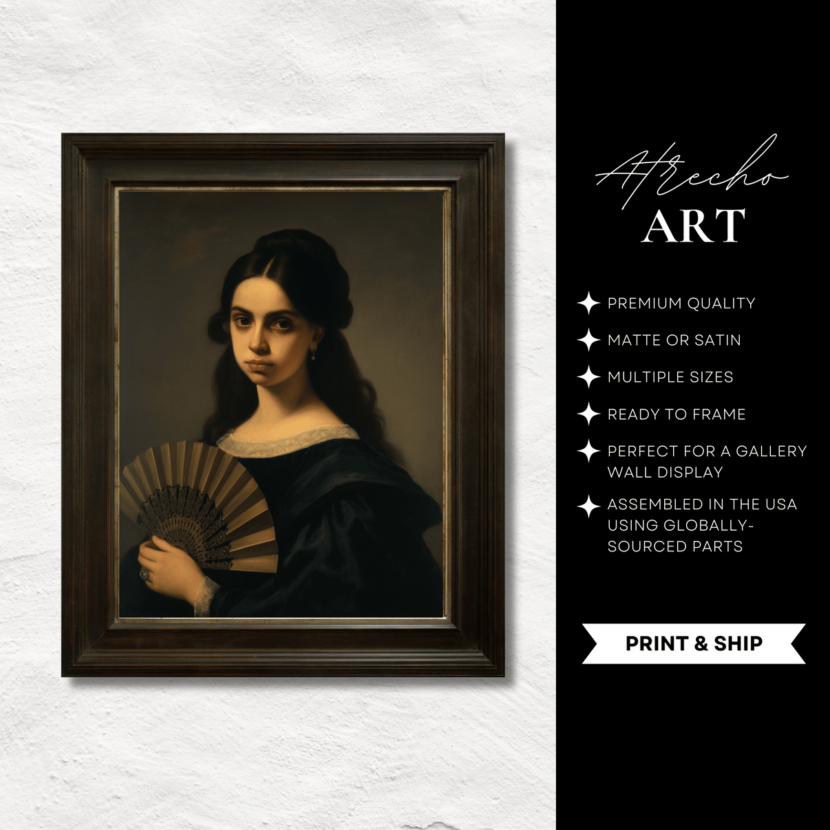 WITH A FAN | Printed Artwork | PE76 – Atrecho Art