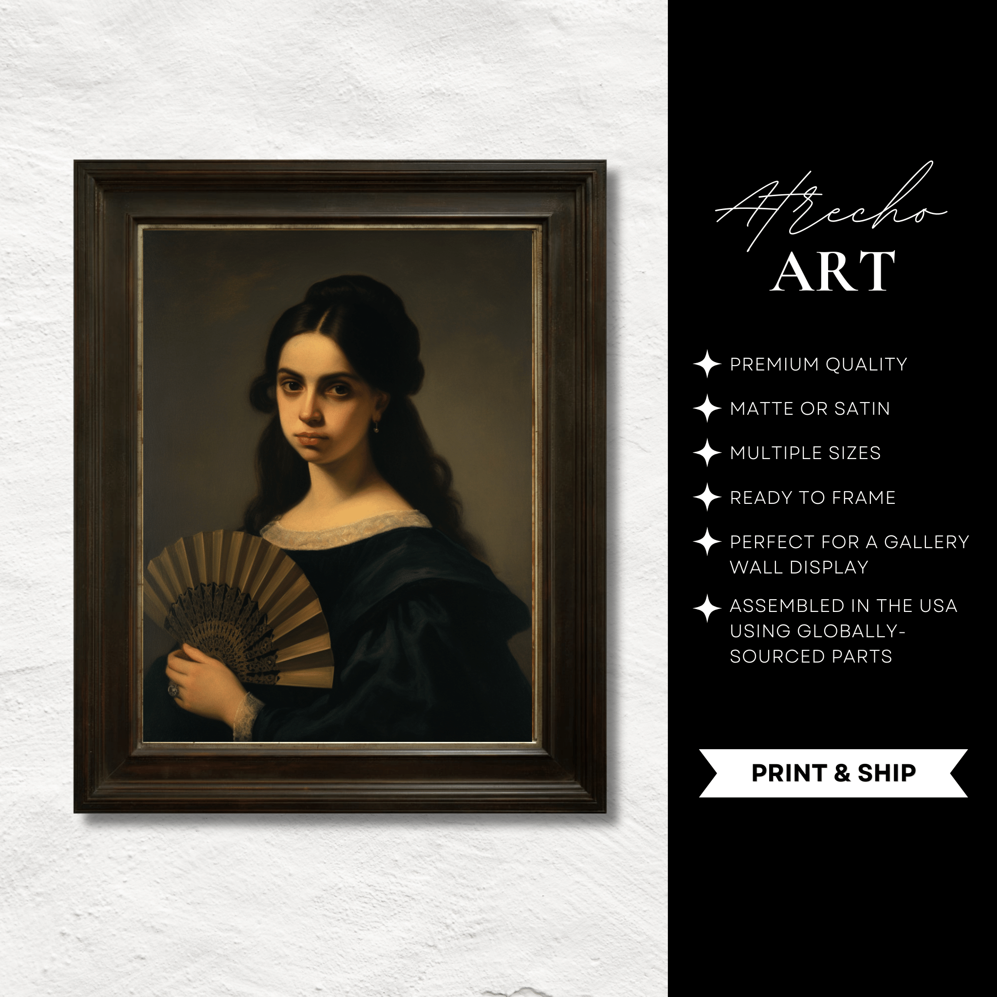 WITH A FAN | Printed Artwork | PE76 – Atrecho Art