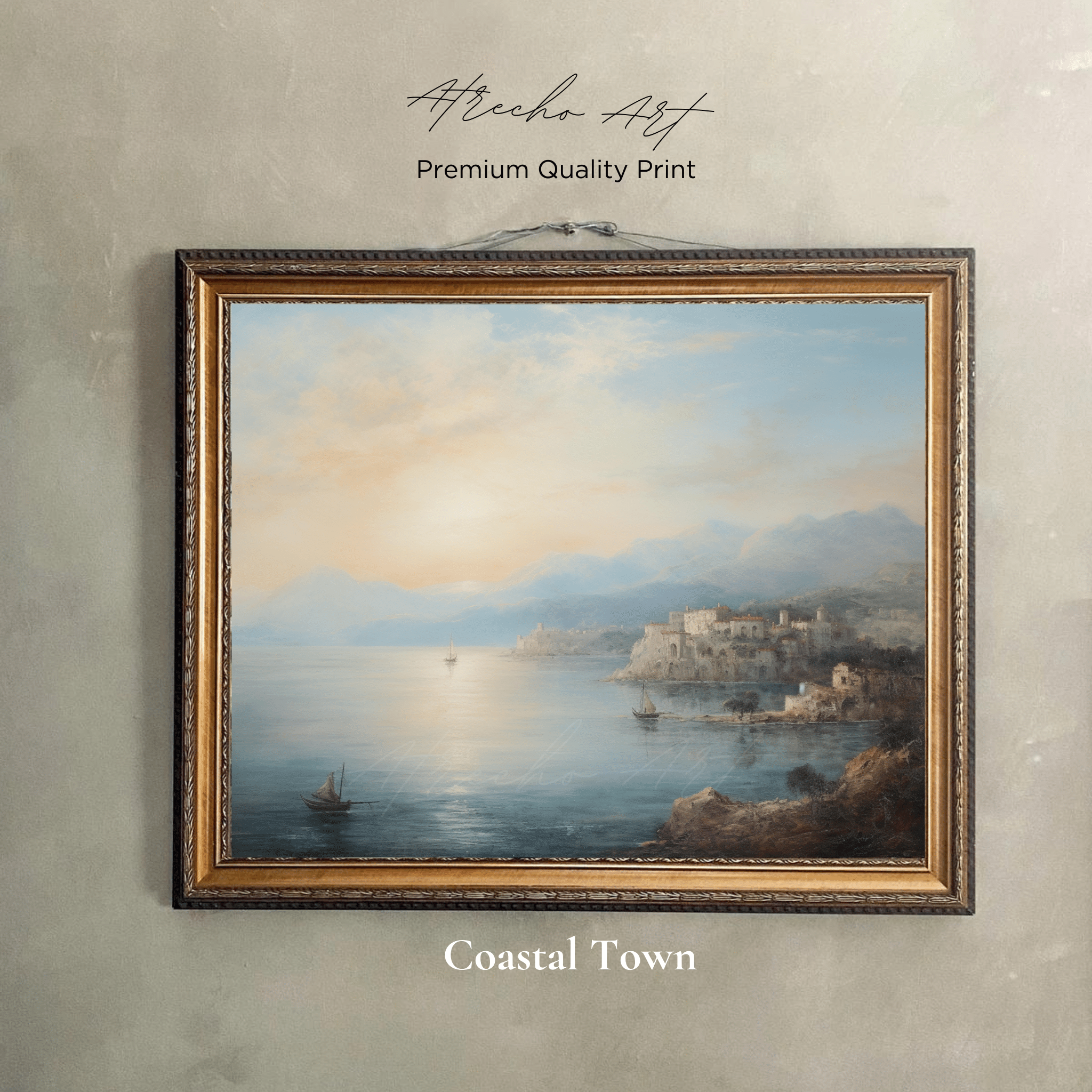 COASTAL TOWN | Printed Artwork | NA13 – Atrecho Art